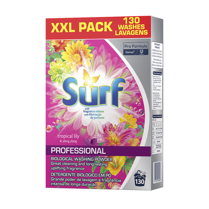 Surf Tropical Lily & Ylang Ylang Detergent Powder | 130 Washes – Sam ...