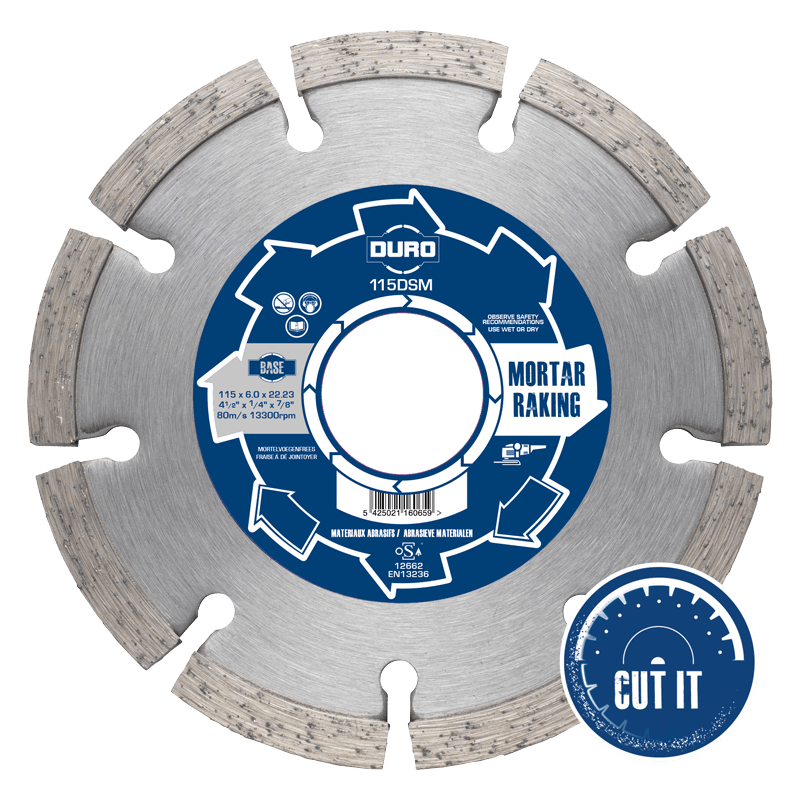 Duro DSM Mortar Removal Mortar Raking Blade – Sam Turner & Sons