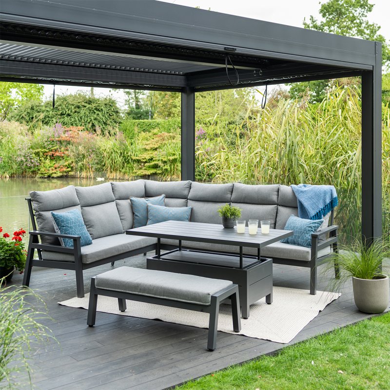 LG Outdoor Barcelona Modular Dining Set with Adjustable Table – Sam ...
