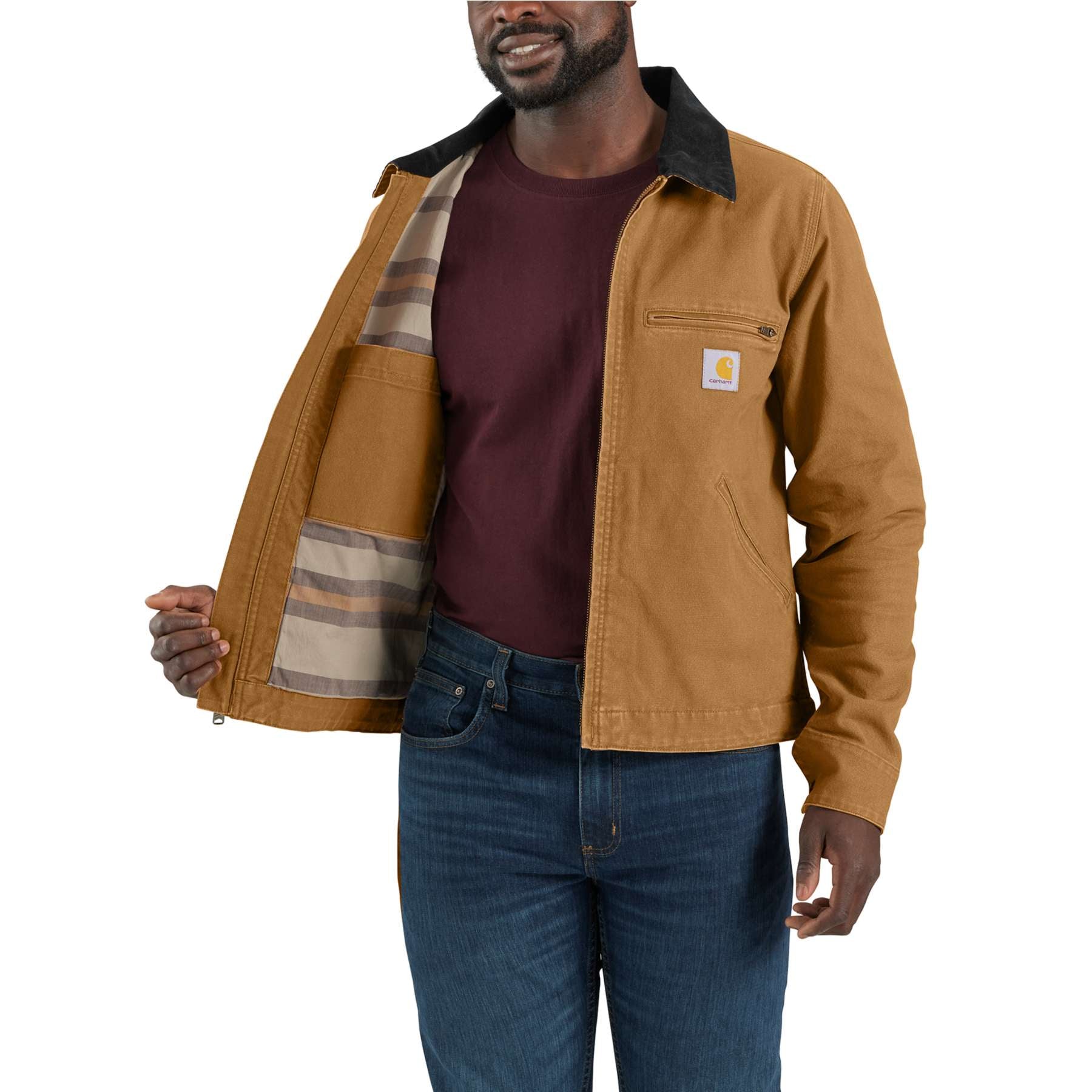 Carhartt Re-Engineered Rugged Flex Relaxed Fit Duck Detroit Jacket ...