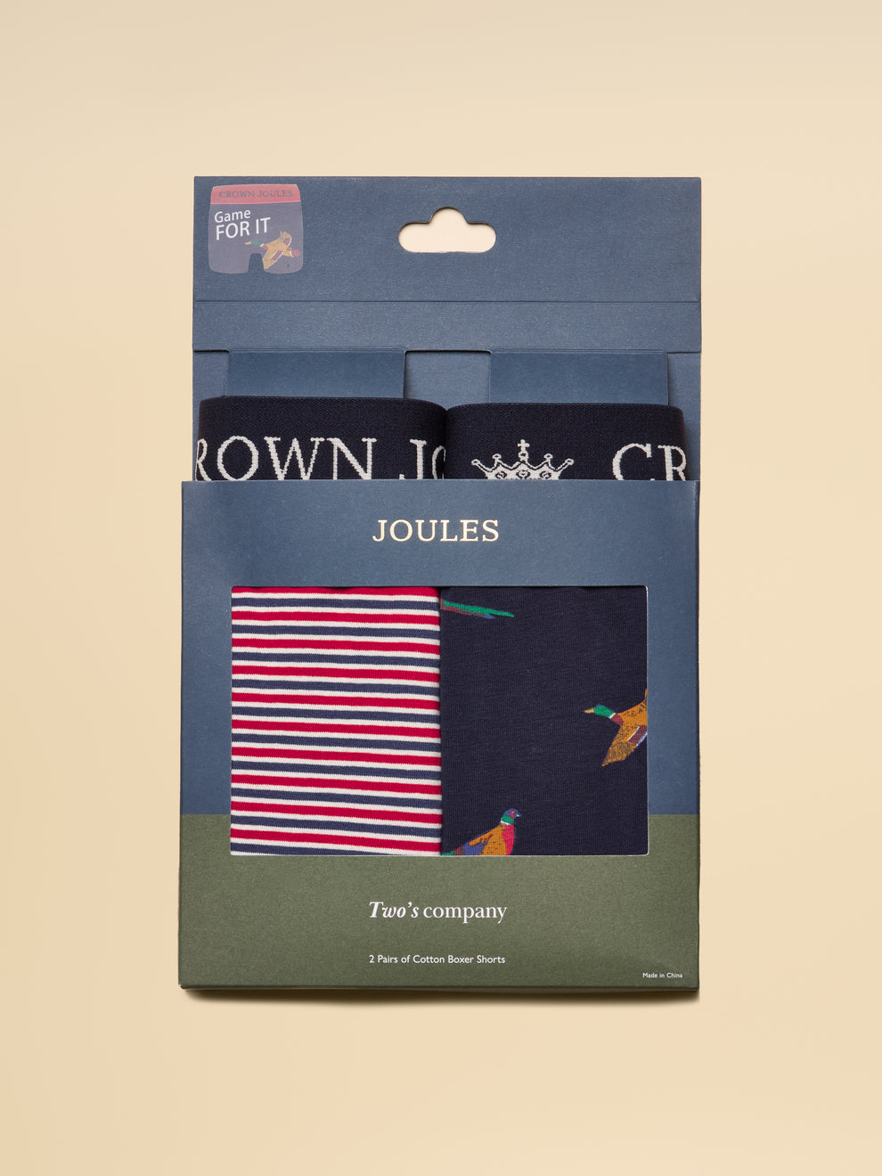 Joules Crown Joules Cotton Boxers 2 Pack – Sam Turner & Sons