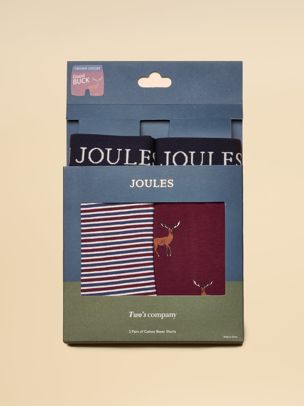Joules Crown Joules Cotton Boxers 2 Pack – Sam Turner & Sons