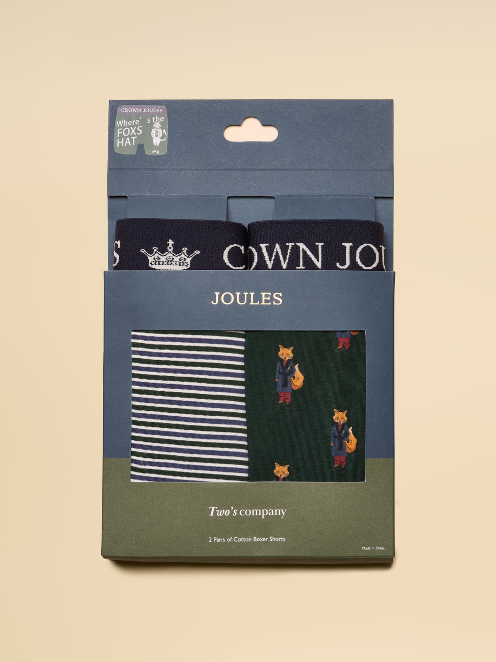 Joules Crown Joules Cotton Boxers 2 Pack – Sam Turner & Sons