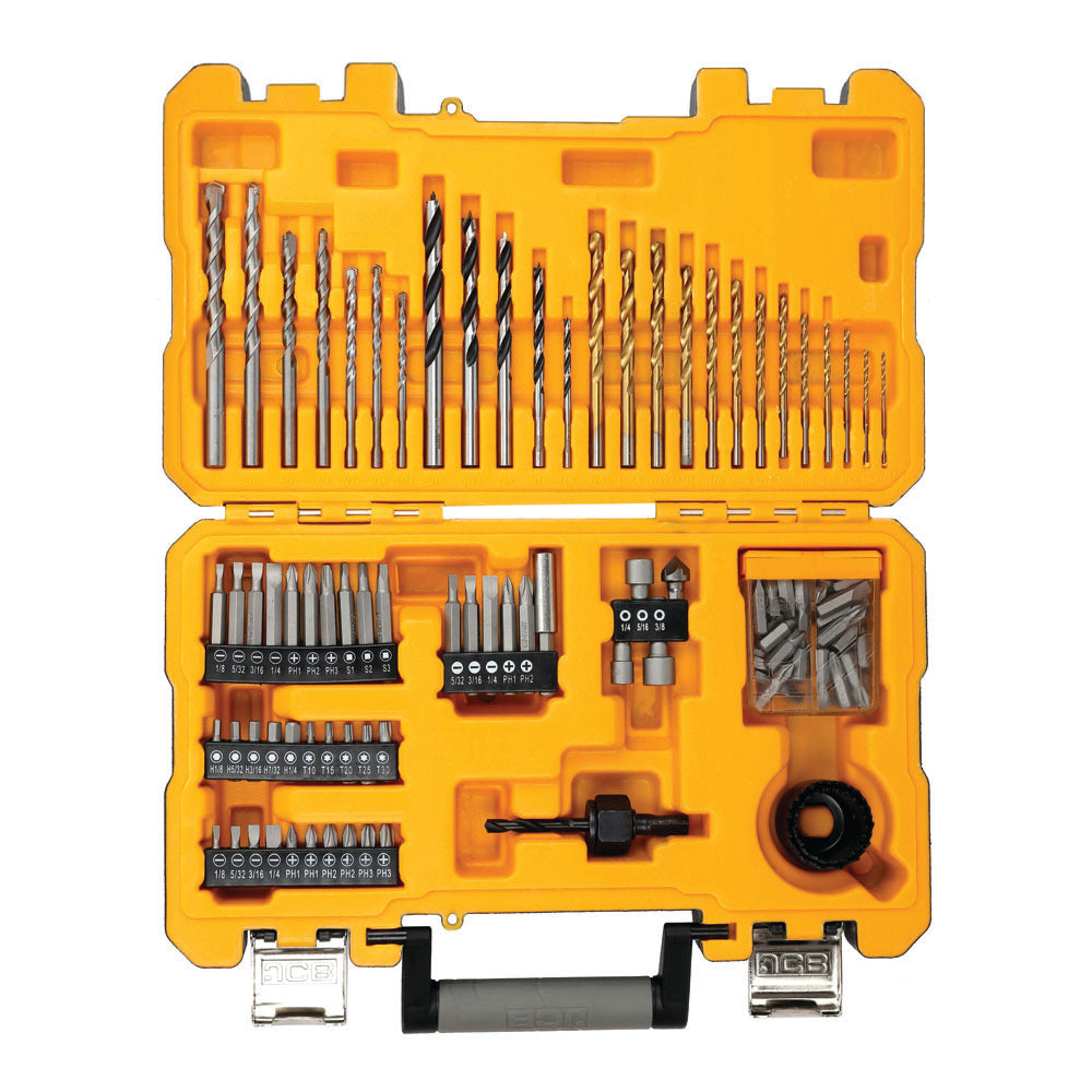 JCB 100 Piece Drill Bit Set In Storage Case JCB-PTA-100 – Sam Turner & Sons