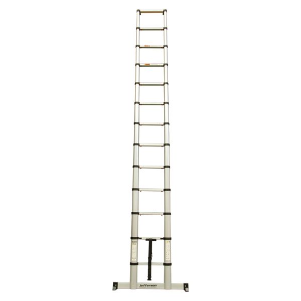 Jefferson 3.8m Safe Close Telescopic Ladder With Stabilising Base Bar ...