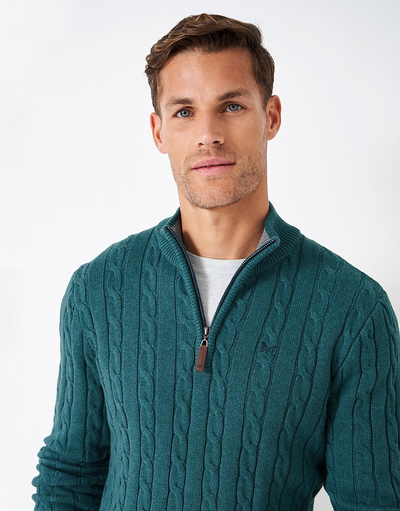 Crew Clothing Oarsman Cable Knit Half Zip Jumper – Sam Turner & Sons