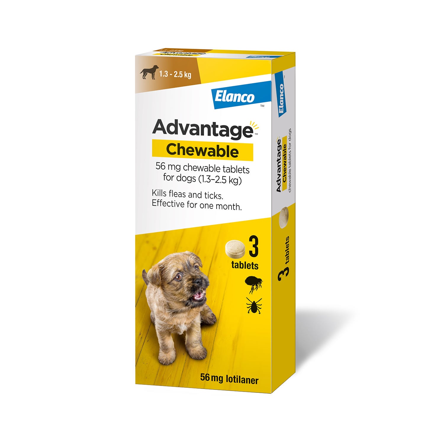 Advantage Chewable Flea and Tick Tablets for Dogs 3-Pack – Sam Turner ...