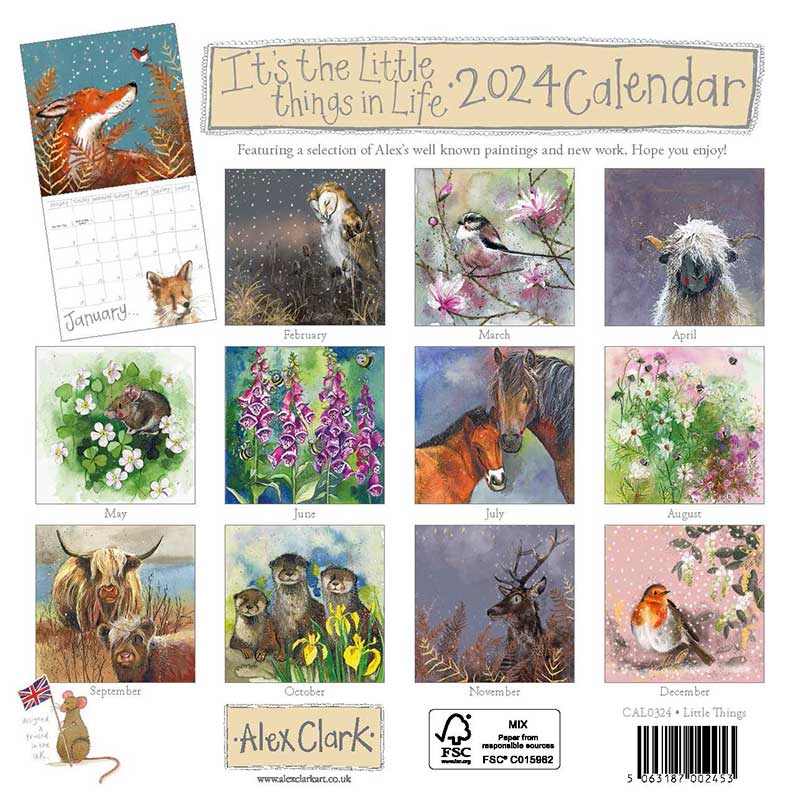 Alex Clark It's the Little Things In Life Calendar 2024 – Sam Turner & Sons