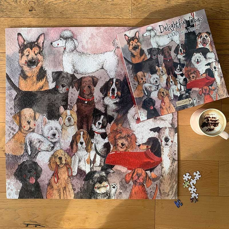 Alex Clark Delightful Dogs 1000 Piece Jigsaw Puzzle – Sam Turner & Sons