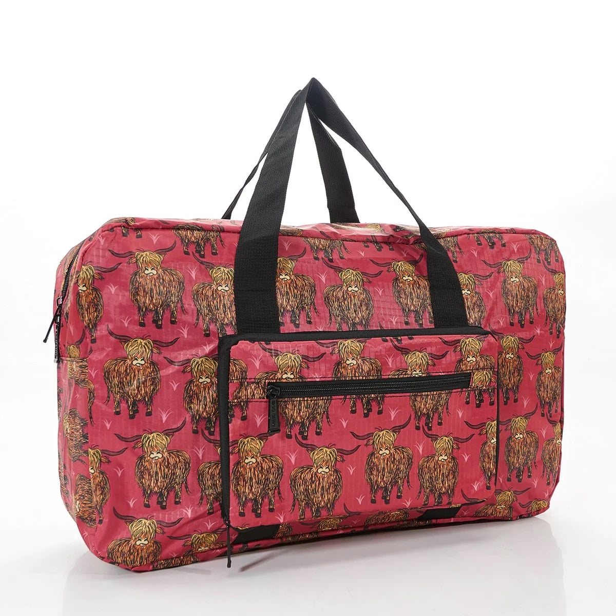Eco Chic Lightweight Foldable Holdall Highland Cow Red – Sam Turner & Sons