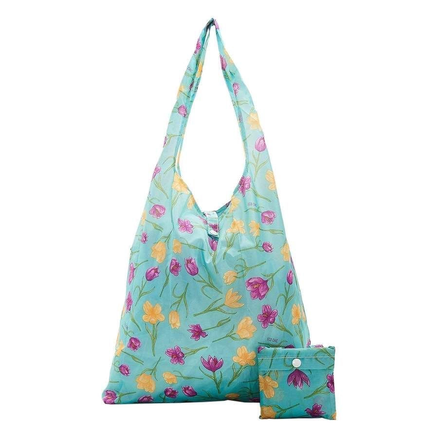 Eco Chic Lightweight Foldable Reusable Shopping Bag Crocus – Sam Turner ...