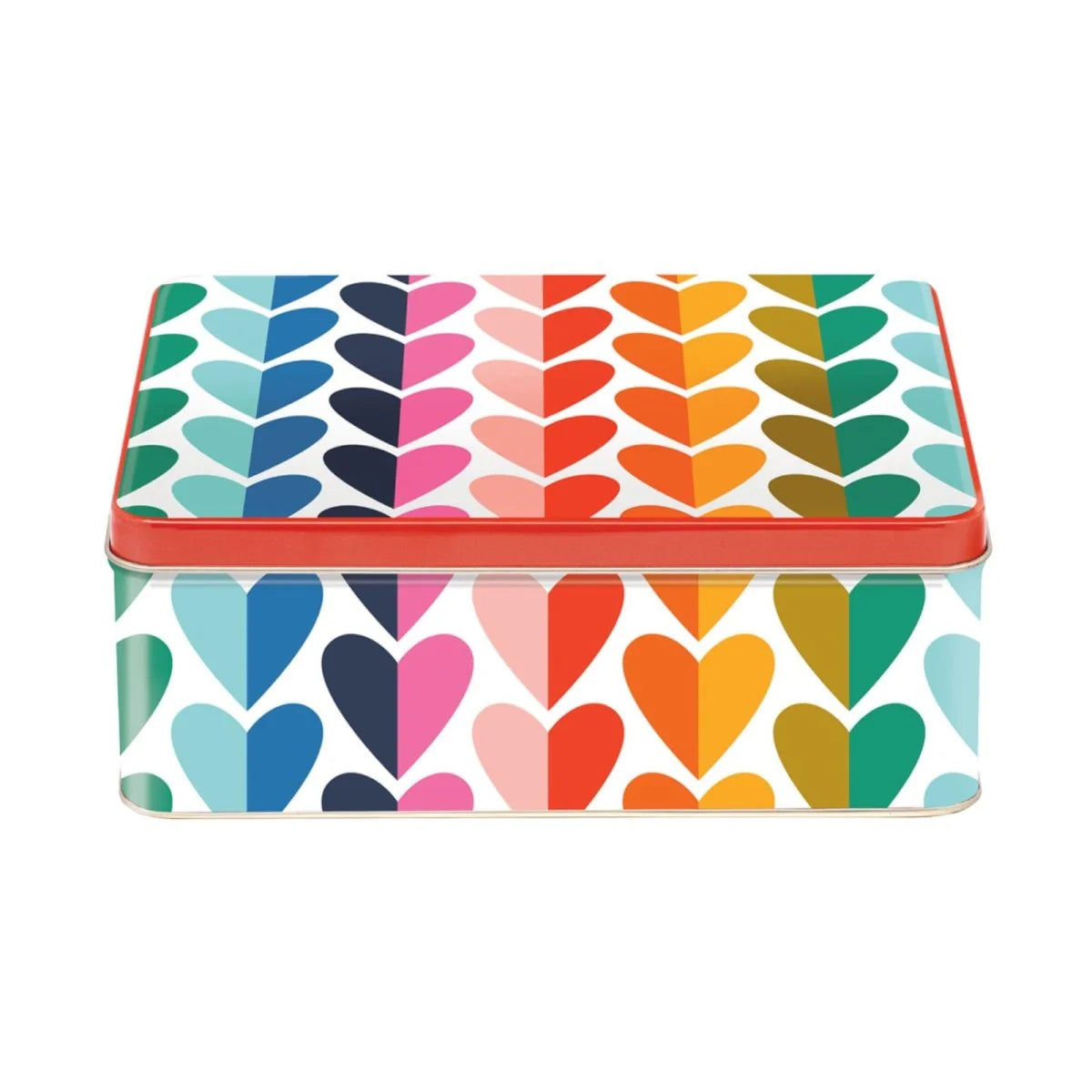 Kate Rhees Heart Design Deep Rectangular Biscuit Tin – Sam Turner & Sons