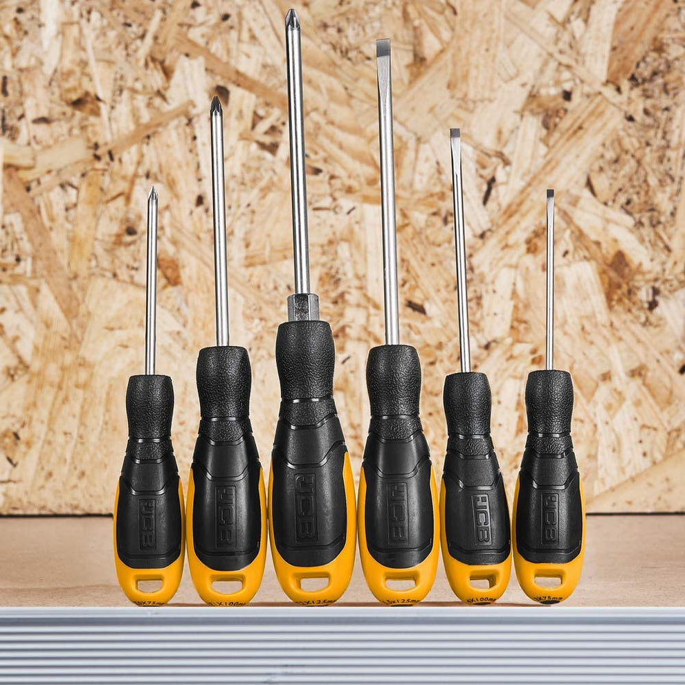 JCB 6 Piece Screwdriver Set JCB-6PC-SD – Sam Turner & Sons