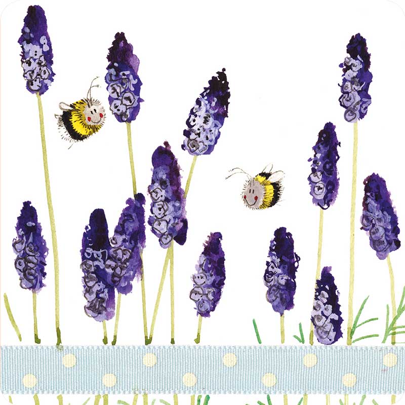 Alex Clark Lavender Bees Coaster – Sam Turner & Sons