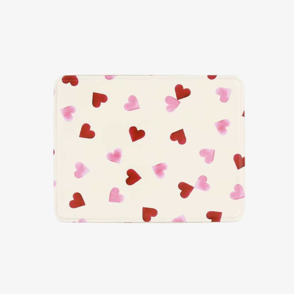 Emma Bridgewater Pink Hearts Deep Rectangular Tin | Emma Bridgewater ...