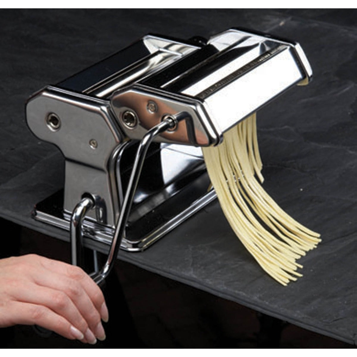 KitchenCraft World of Flavours Italian Deluxe Double Cutter Pasta Mach ...