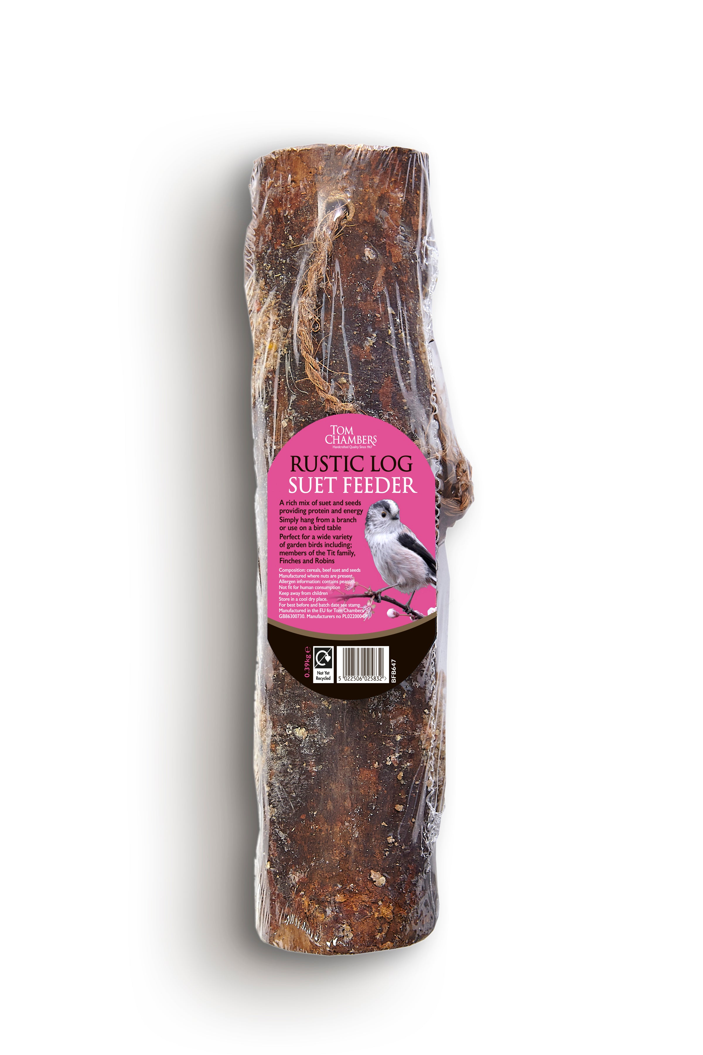 Tom Chambers Rustic Log Suet Bird Feeder – Sam Turner & Sons