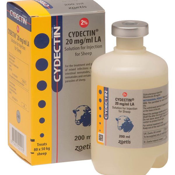 Cydectin 20 mg/ml LA Solution for Injection for Sheep – Sam Turner & Sons