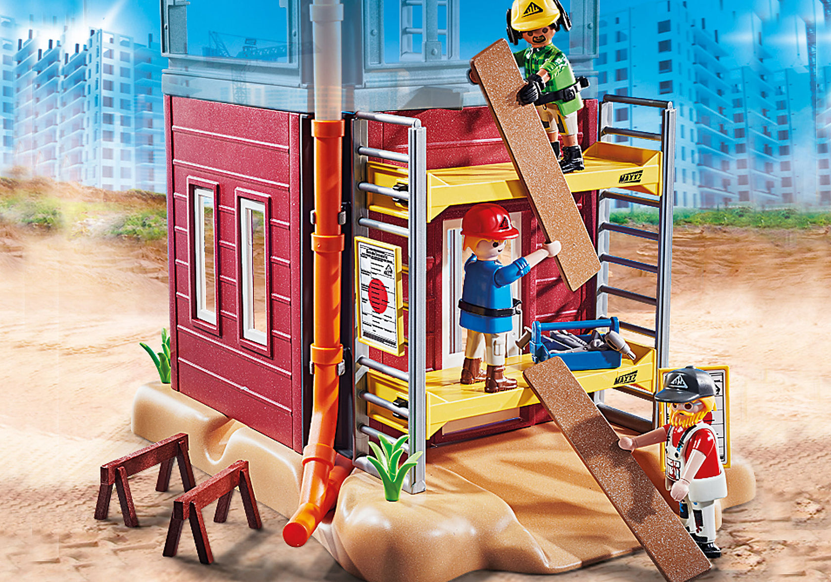 Playmobil City Action Scaffolding with Workers – Sam Turner & Sons