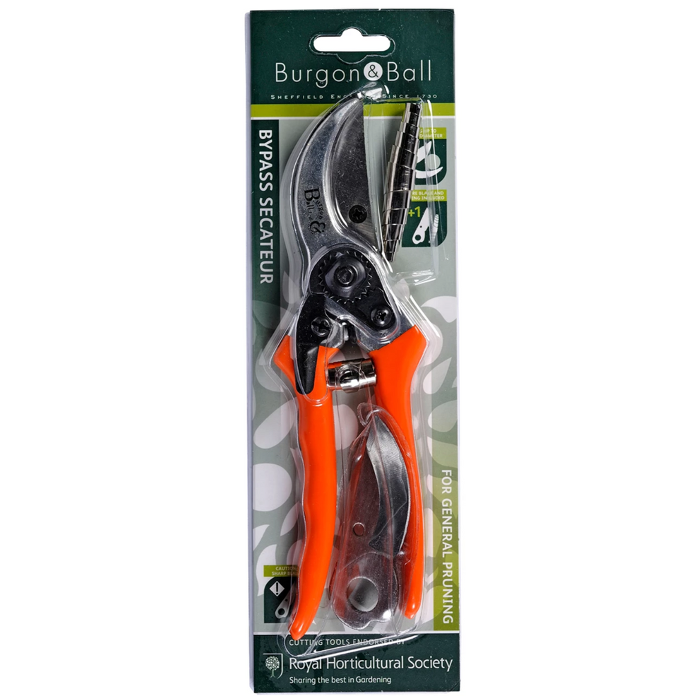 Burgon & Ball Bypass Secateurs - RHS Endorsed GTO/SC | Burgon & Ball ...