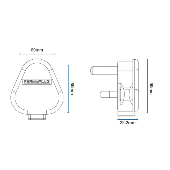 Masterplug Heavy Duty Round Pin Plug 15A – Sam Turner & Sons