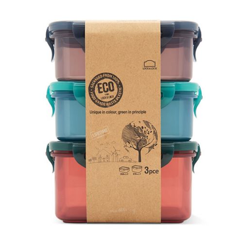 Lock & Lock Eco 3 Piece Set | Lock & Lock Storage Containers – Sam ...