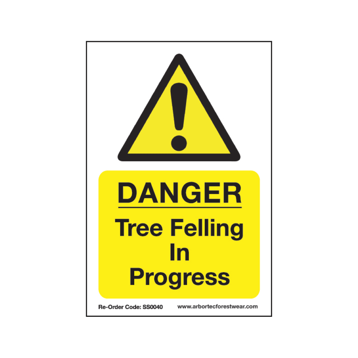 Treehog Tree Felling In Progress Corex Safety Sign | SS0040 – Sam ...