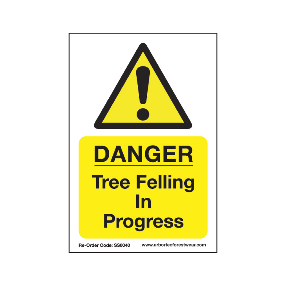 Treehog Tree Felling In Progress Corex Safety Sign | SS0040 – Sam ...