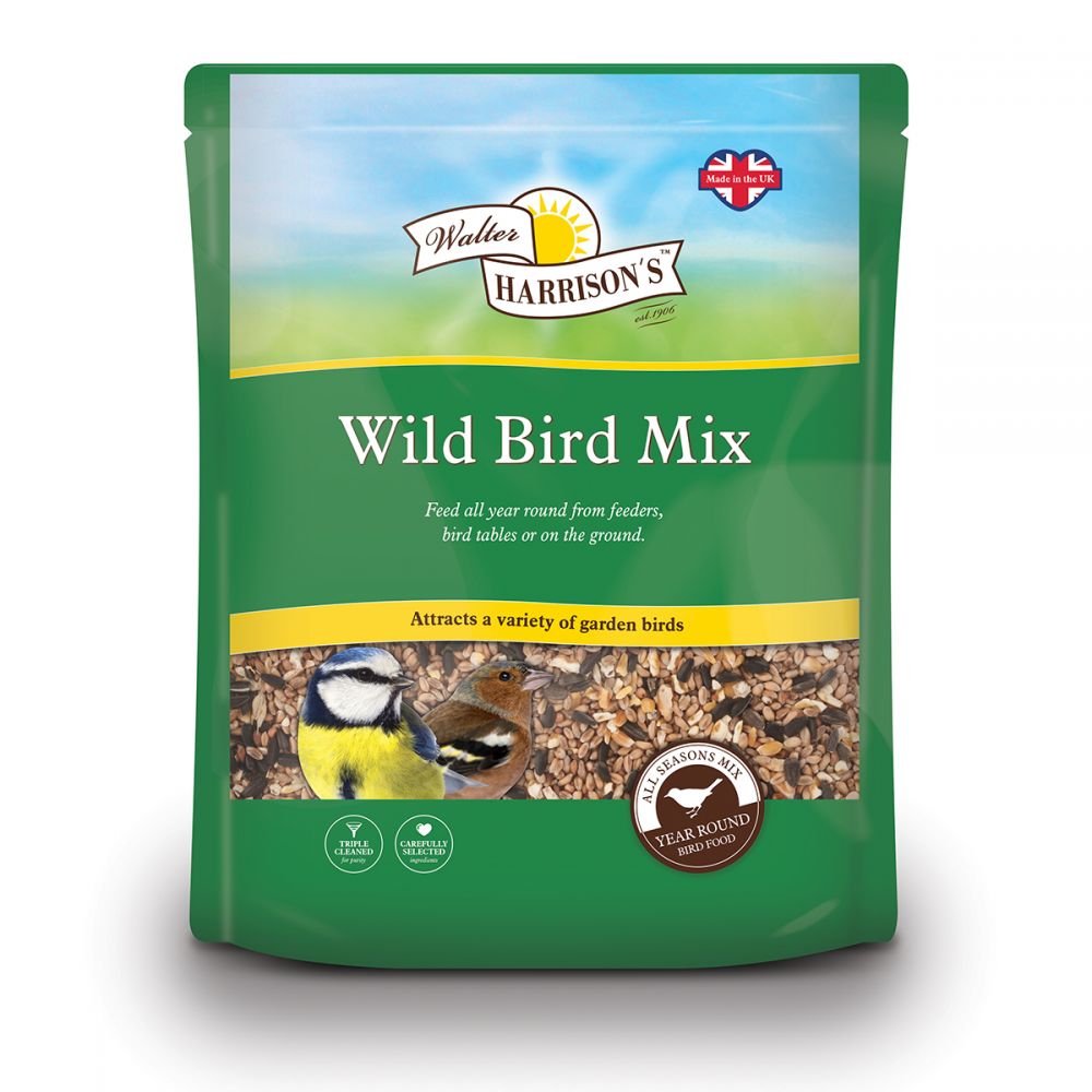 Walter Harrison's Wild Bird Mix Bird Feed Pouch 4kg | Walter Harrison's ...